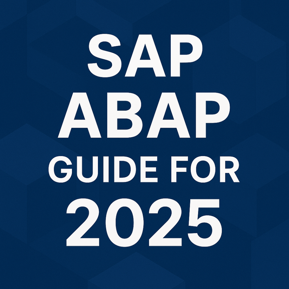 What Is SAP ABAP? Complete Beginner’s Guide With Examples & Use Cases (2025) | SaiSatwik ...