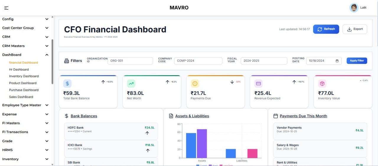 MAVRO - All-in-One CRM & ERP Software For Enterprises, SMEs & Freelancers